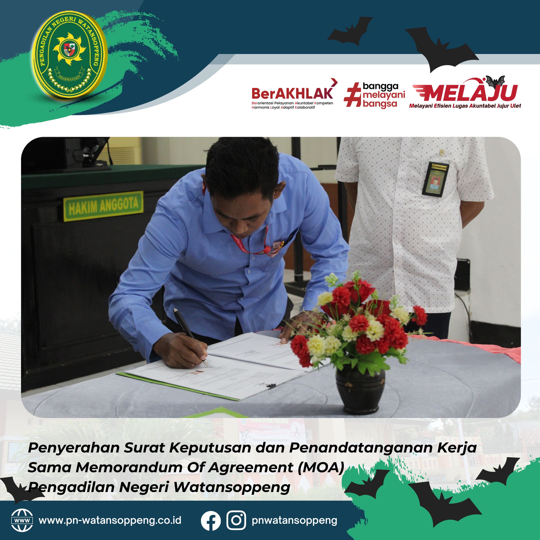 Penyerahan Surat Keputusan dan Penandatanganan Kerja Sama Memorandum Of ...